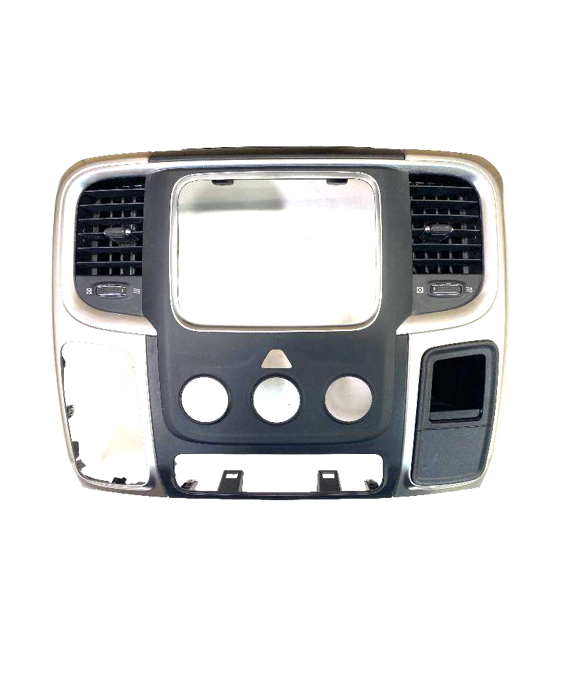 RADIO TRIM BEZEL DODGE RAM 2016 TO 2019 PICKUP 1500 SERIES OEM 8" SCRE ...