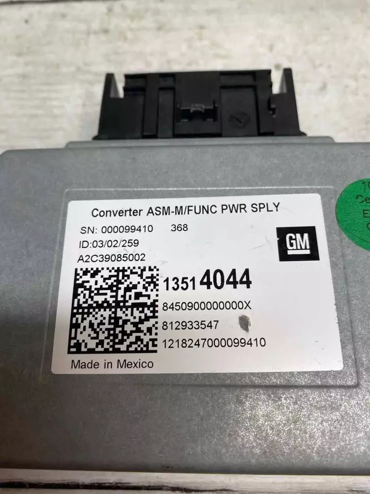 18 19 20 21 22 CHEVY EQUINOX POWER INVERTER CONVERTER CONTROL MODULE U ...