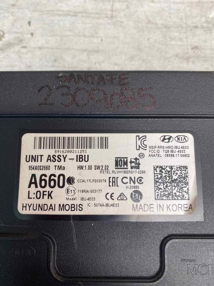 Hyundai Santa Fe body control module 2020 BCM unit assy OEM us market ...