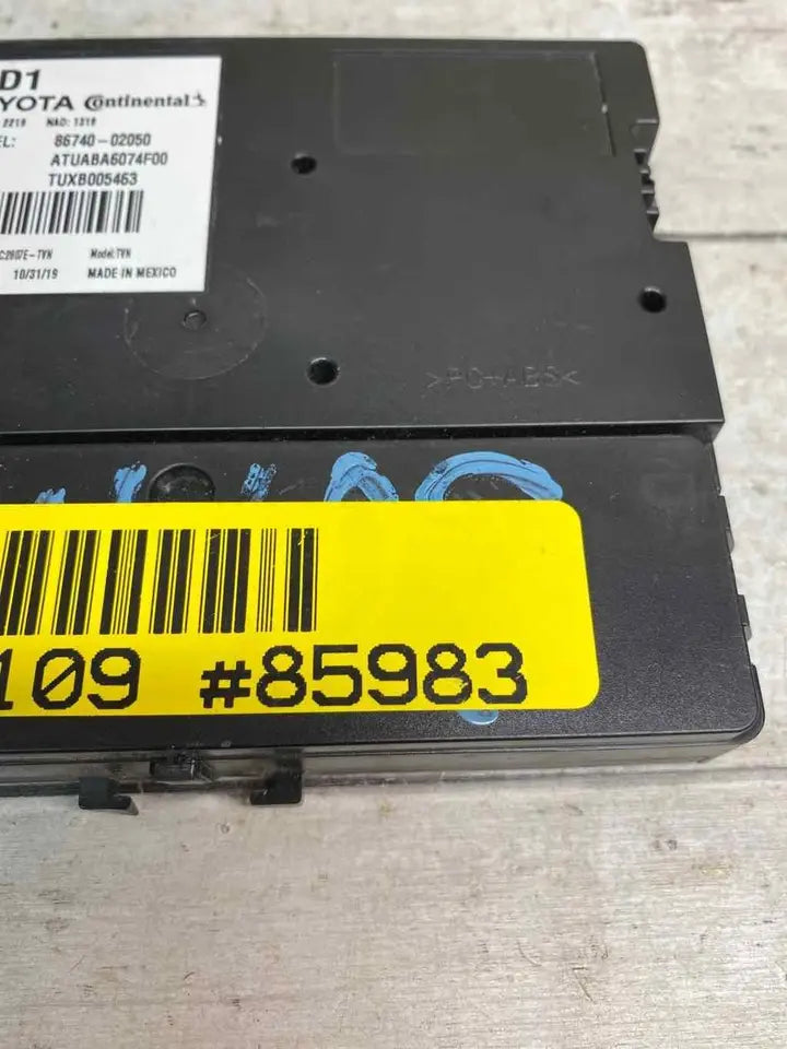 Toyota Corolla telematics 2020 transceiver control unit OEM assy 86740 ...