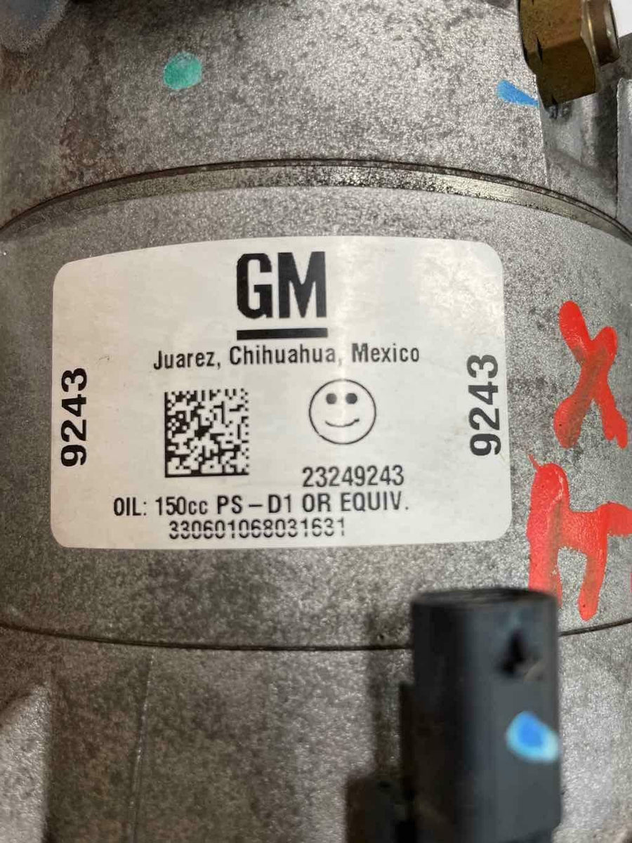 2018 2020 CHEVY EQUINOX 1.5L TURBO AC COMPRESSOR ASSY OEM 23249243 ...